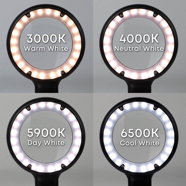 OHBIG Laboratory-Grade Magnifying Glass with LED Lighting (1.8x, 2.3x ...