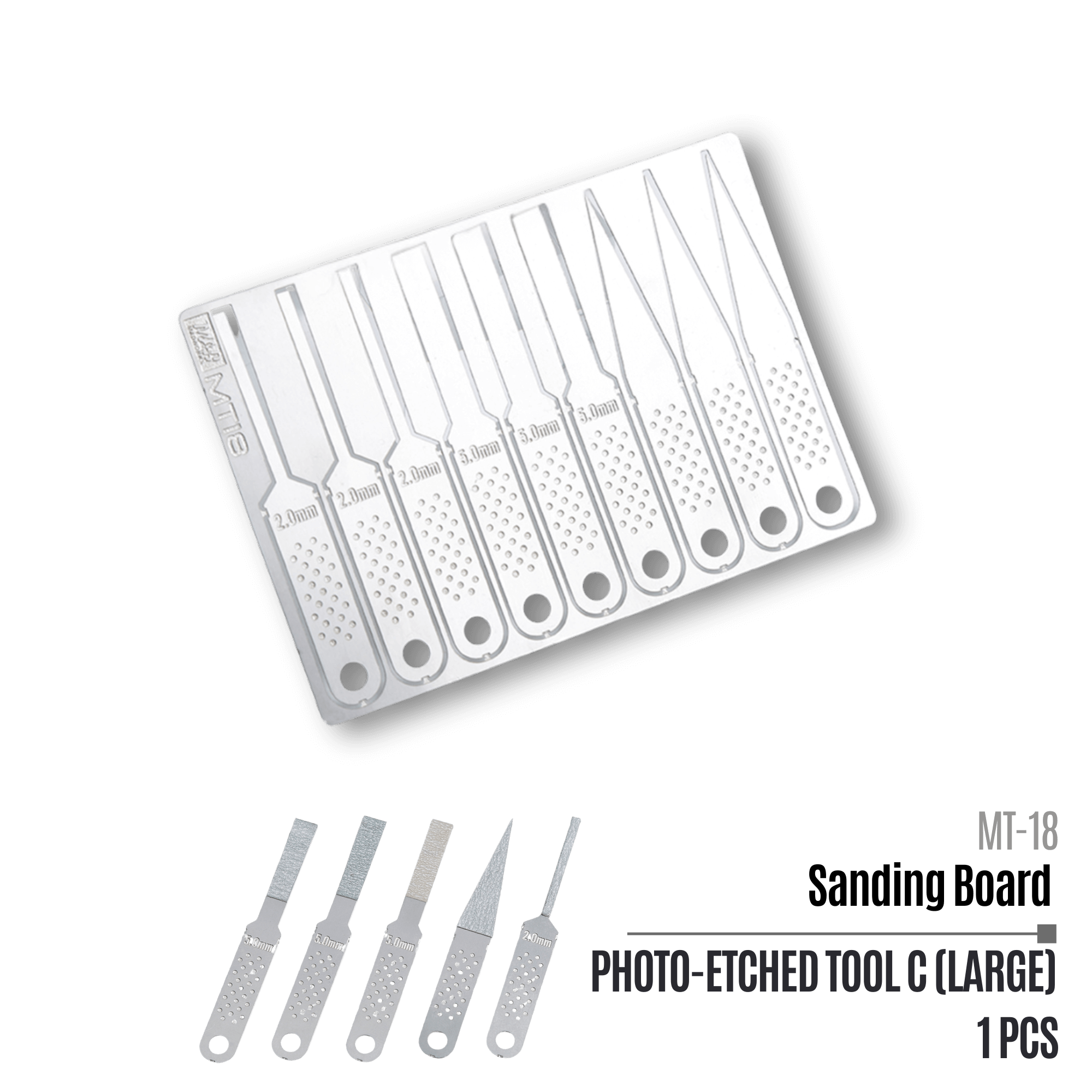 Sanding Board Photo-etched Tool (use with MADWORKS Adhesive Sanding Pa